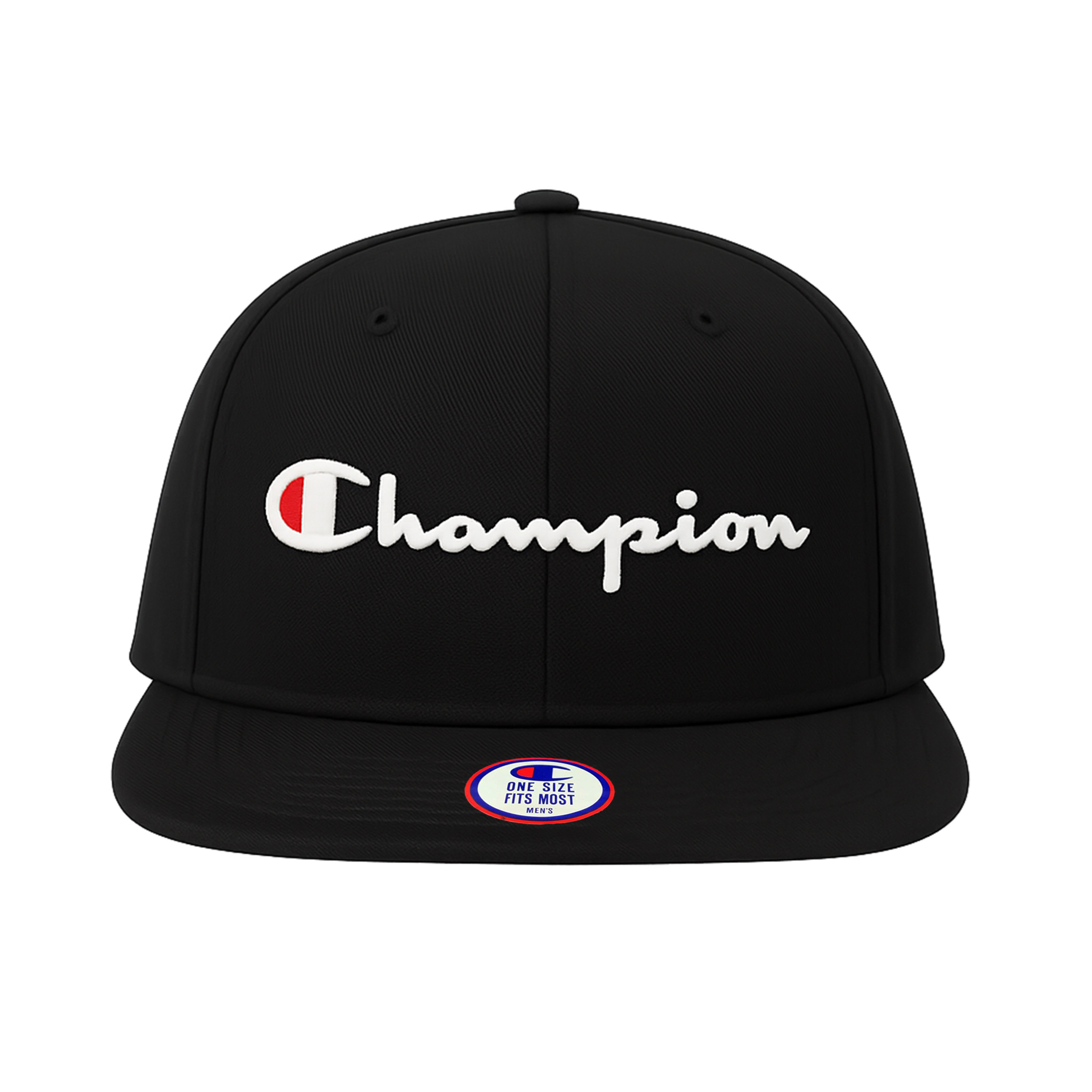 Boné Champion Masculino Script Aba Reta Preto - FIRST DOWN - Produtos ...