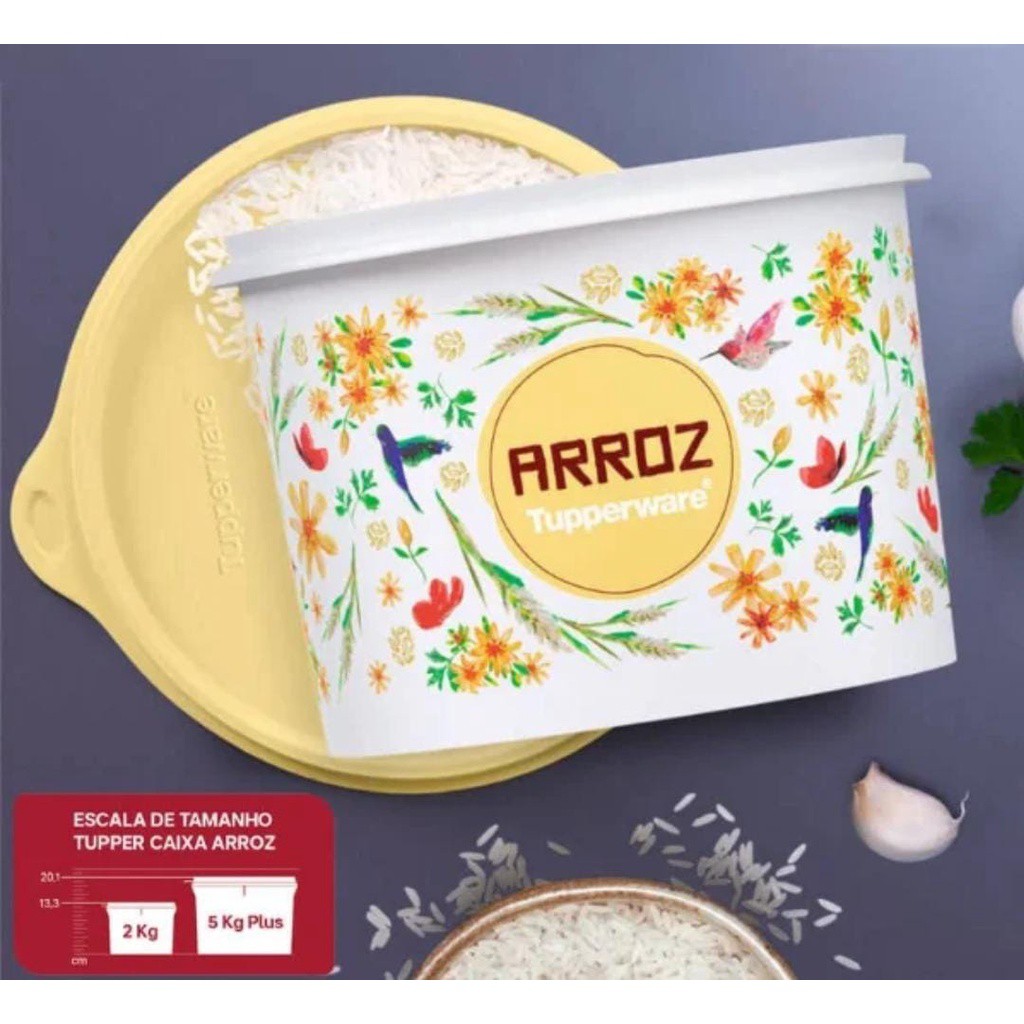 Tupperware Tupper Caixa Arroz Floral 2kg - Loja Tupperware on-line e ...