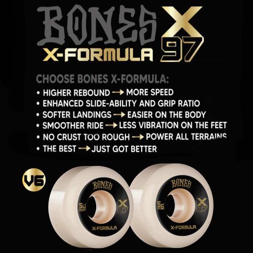 Rodas Bones 54mm XFormula 97A sidecut Skateboard V5 Wheels - Virtual ...