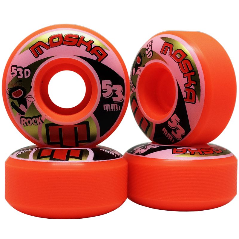 Rodas Moska Rock 53mm Dureza 53D Laranja - Virtual Skate Shop | A Skate ...