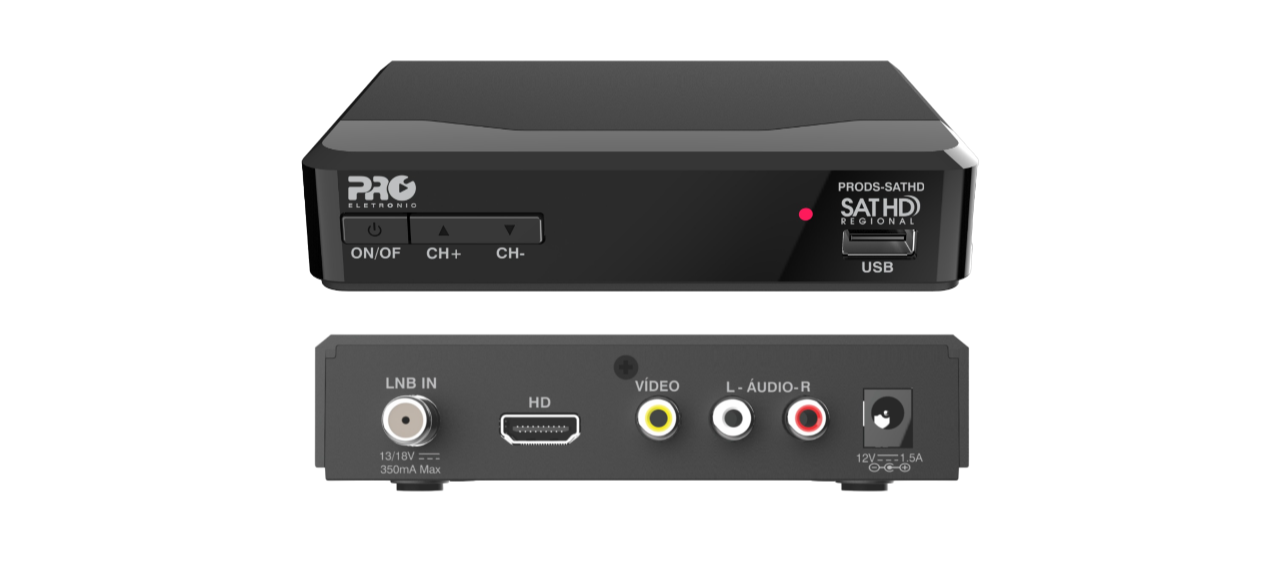 Receptor Digital Pro Eletronic SATPRO HD Sinal via Satélite ...