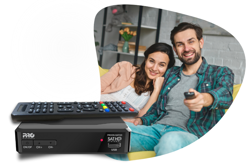 Receptor Digital Pro Eletronic SATPRO HD Sinal via Satélite ...