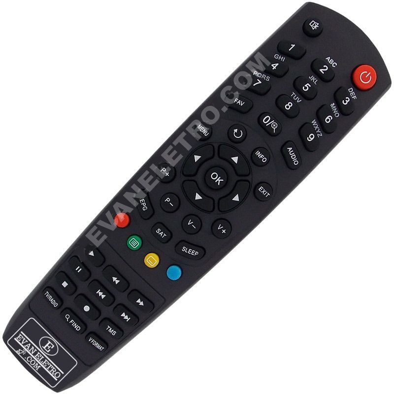 Controle Remoto Receptor Audisat K20 Huracan - EVANELETRO.COM - Distribuidor e Revendedor ...