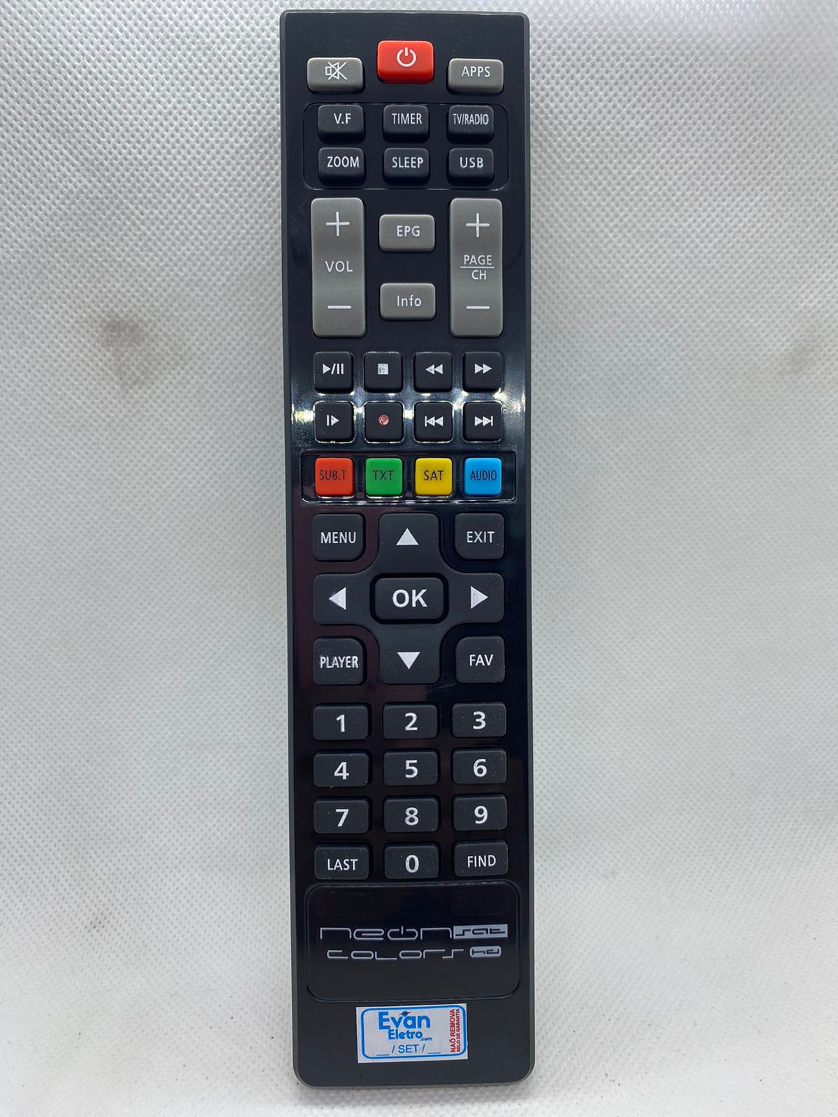 Controle Remoto para Receptor Neonsat J23 HD / SKY-9168 - EVANELETRO ...