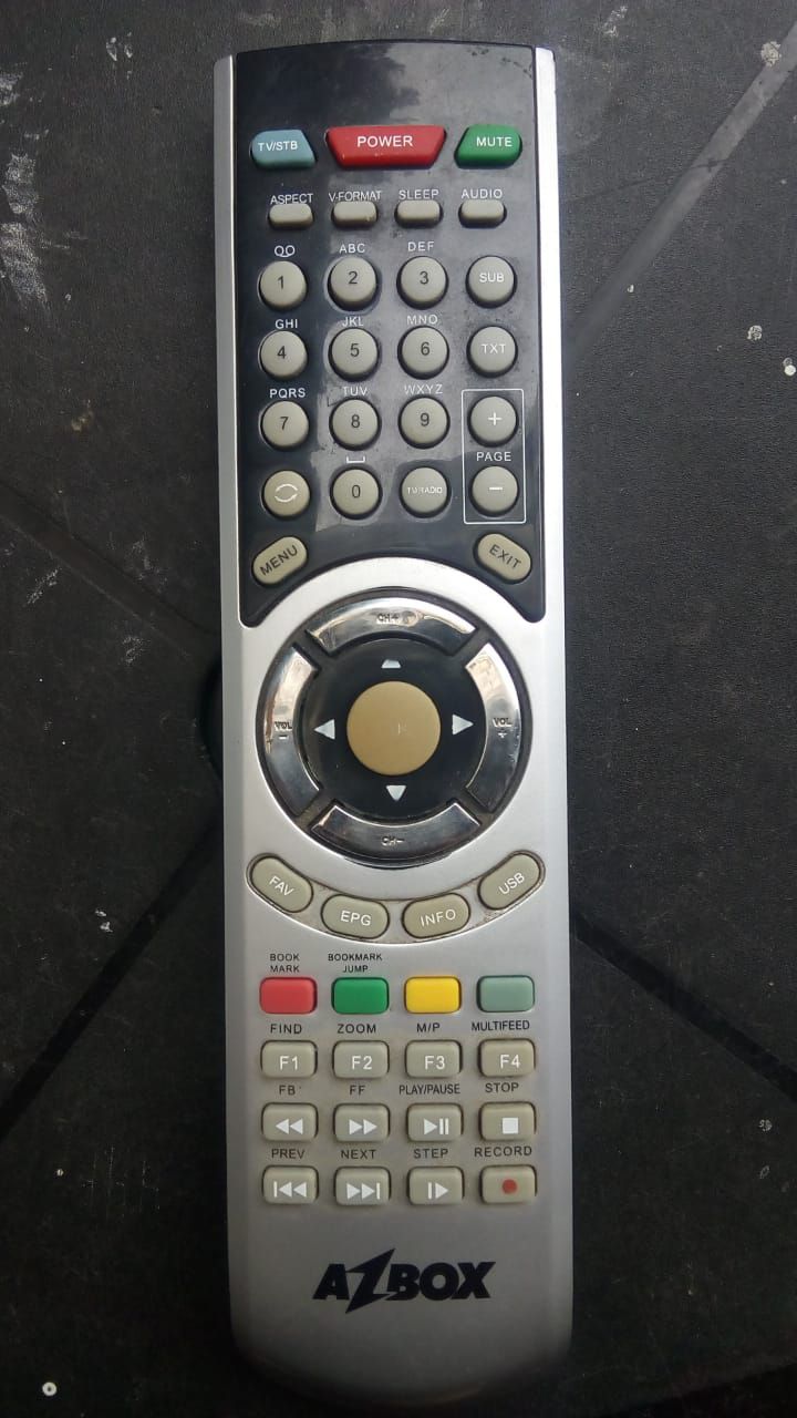 Controle remoto Para receptor Azbox Bravoo Visor Azul - EVANELETRO.COM ...