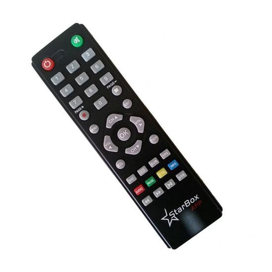 Controle remoto Para Receptor Starbox APP - EVANELETRO.COM ...