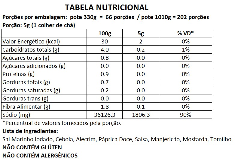 Sal De Parrilla Para Carnes Br Spices Pote 1 010kg Br Spices Loja