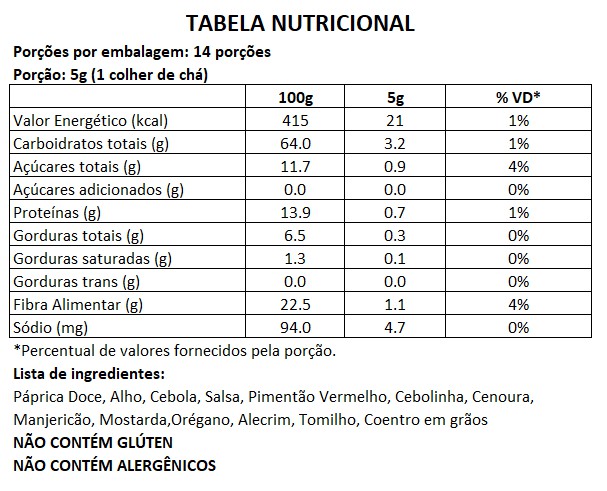 Tempero Fit Completo BR Spices Pote 50G - BR Spices - Loja Online