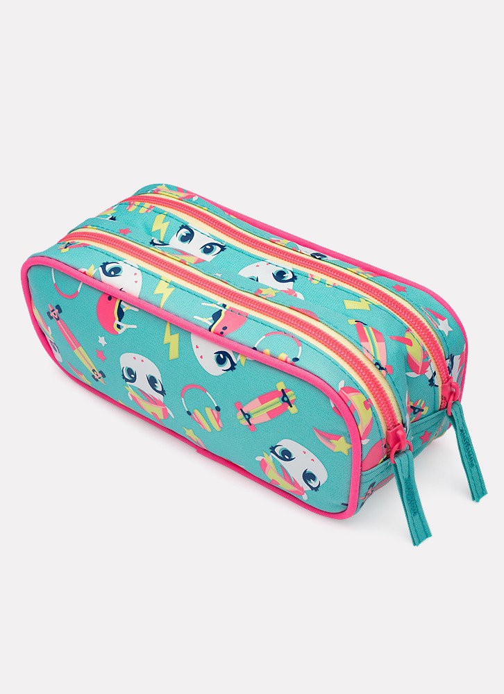 Estojo Pequeno Duplo Unicornio Skate Verde Puket - Maria Pirulita Moda ...