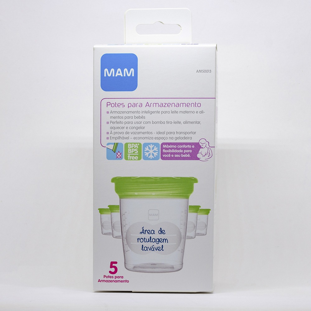 Pote de Armazenamento de Leite Mam Storage Solution - Maria Pirulita ...