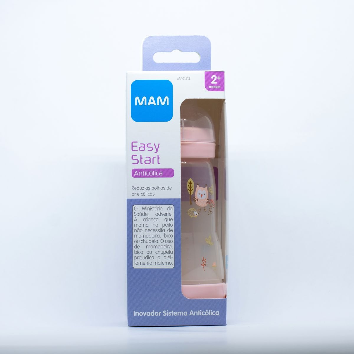Mamadeira Mam Easy Start 260ml Rosa | Mamadeira MAM Original - Maria ...
