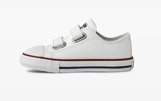 TÊNIS CHUCK TAYLOR ALL STAR VELCRO BRANCO - Maria Pirulita Moda Infantil
