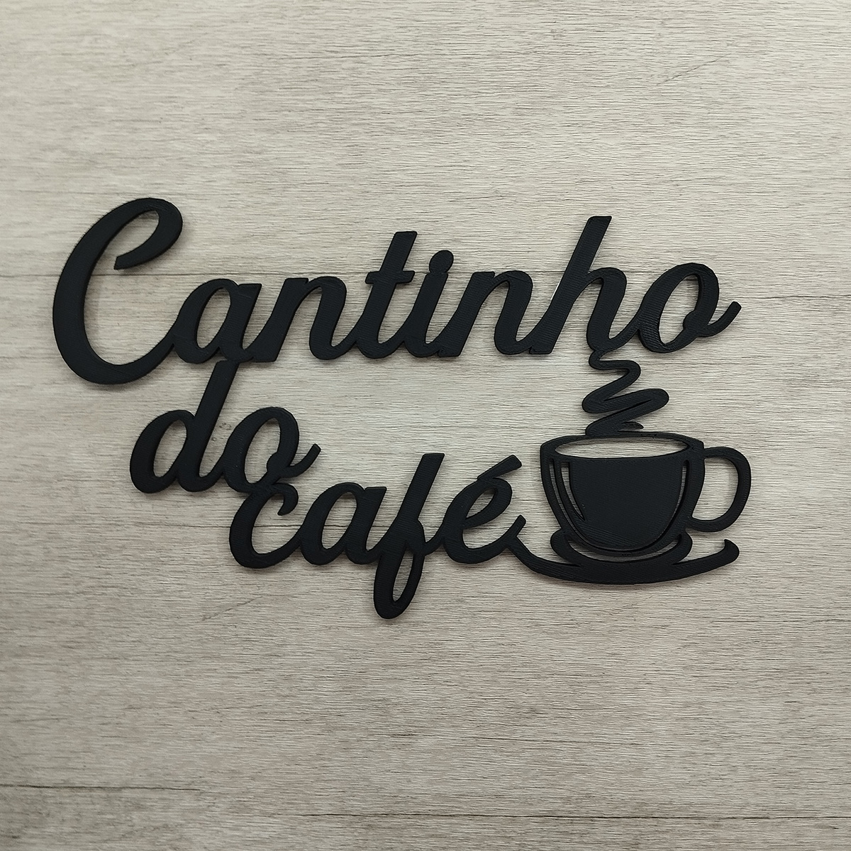Placa decorativa Cantinho do café - 3Decora