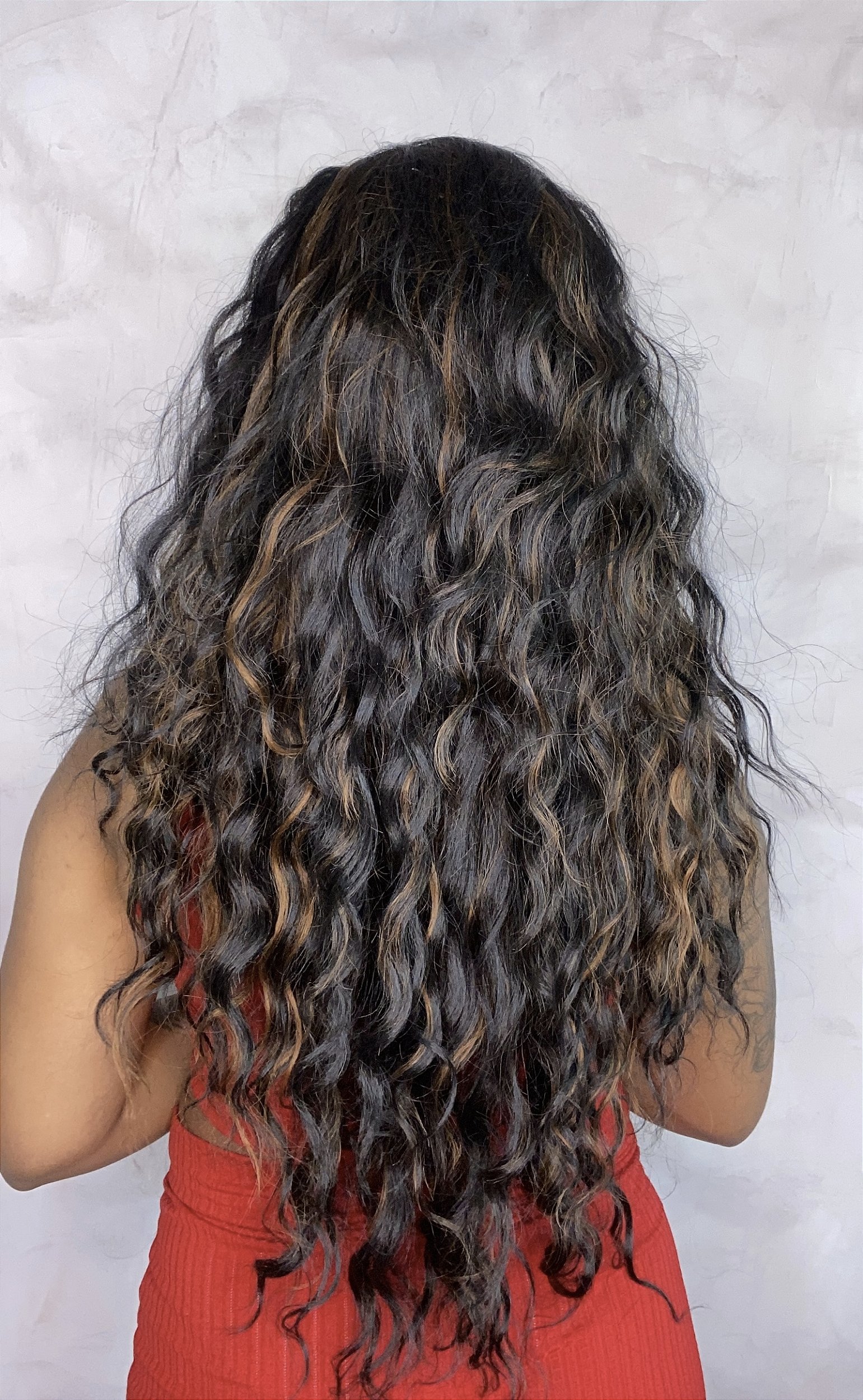 Lace front fibra premium Carol cacheada Mechas FS1B/30 - Cia dos ...