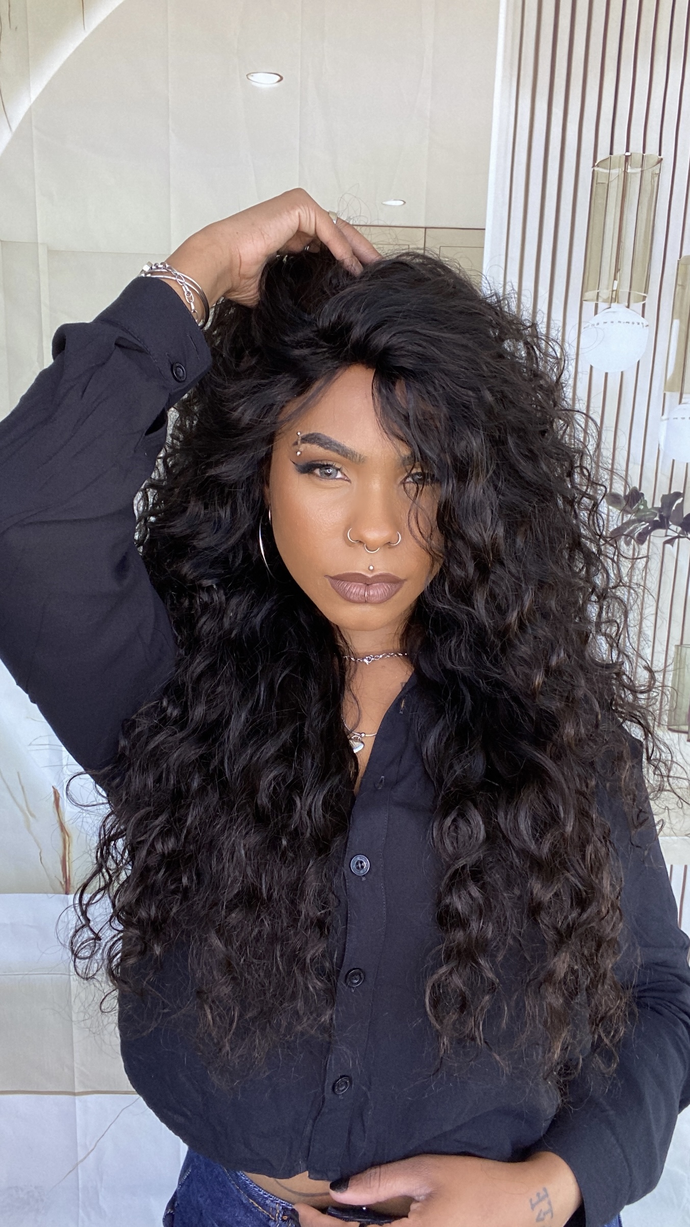 Peruca Cacheada 70cm | Cabelo Humano – Cia dos Cabelos - Cia dos ...
