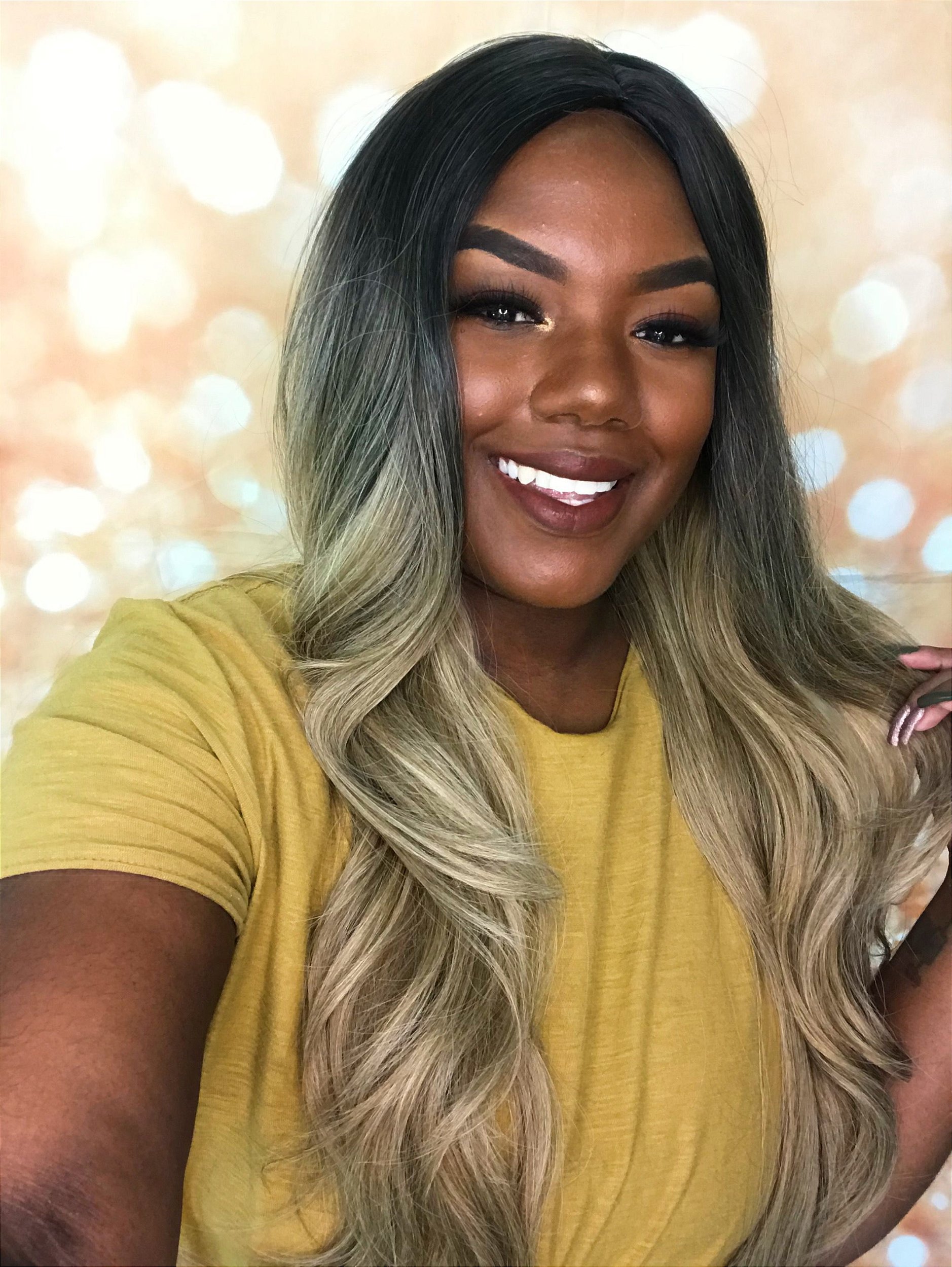 Peruca fibra futura loiro ombré Betina - Cia dos Cabelos - Tudo para ...