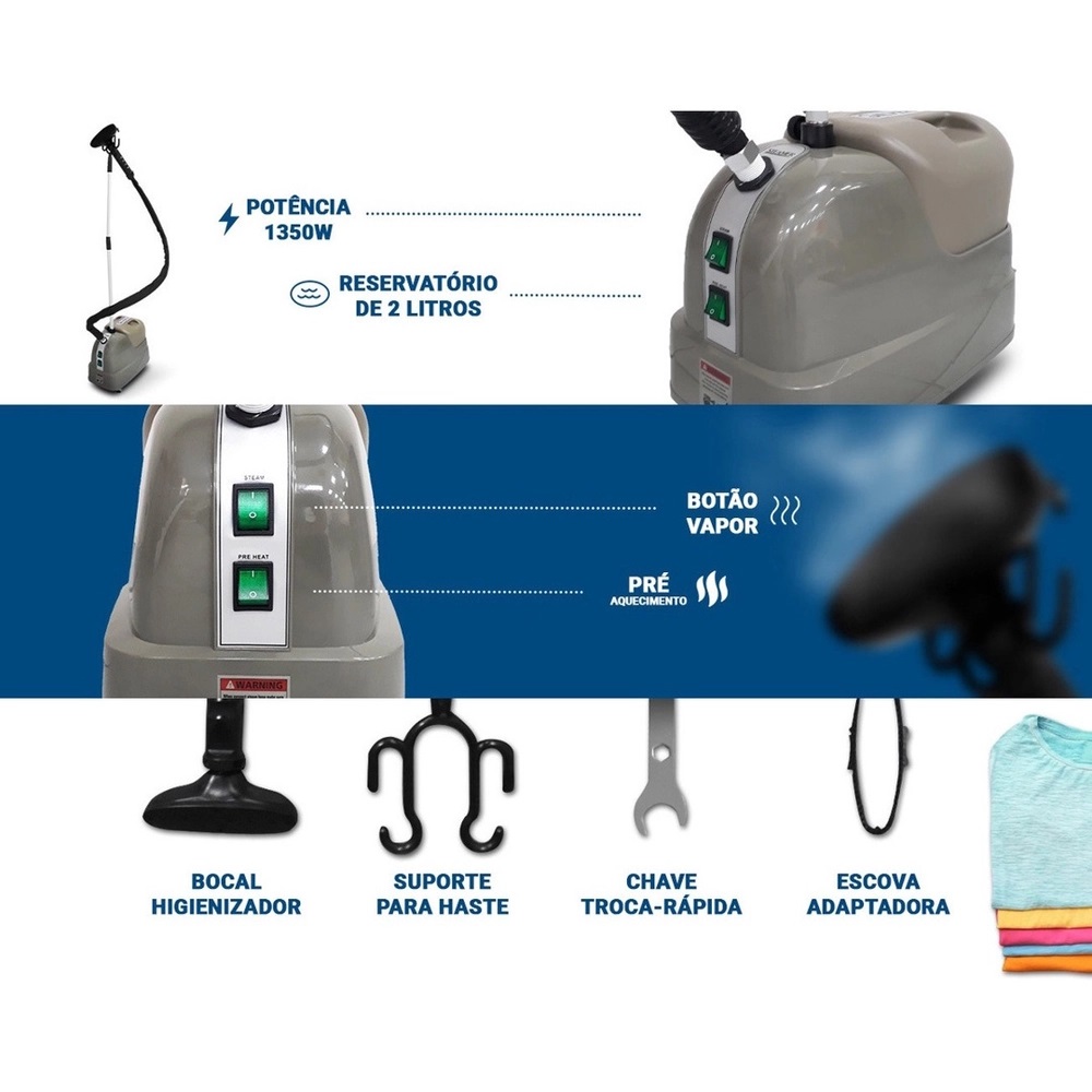STEAMER VAPORIZADOR PROFISSIONAL SR9000 WESTMAN SILVER STAR ...