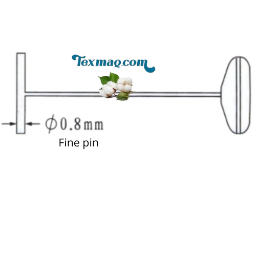 FINE PIN 100 20 MM - ETIQ PLAST - NEUTRO - 100% NYLON - 100 PINOS PENTE ...