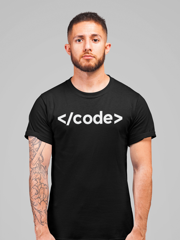 Camisa Code Preta - Caneca do Dev - Canecas e produtos de programação