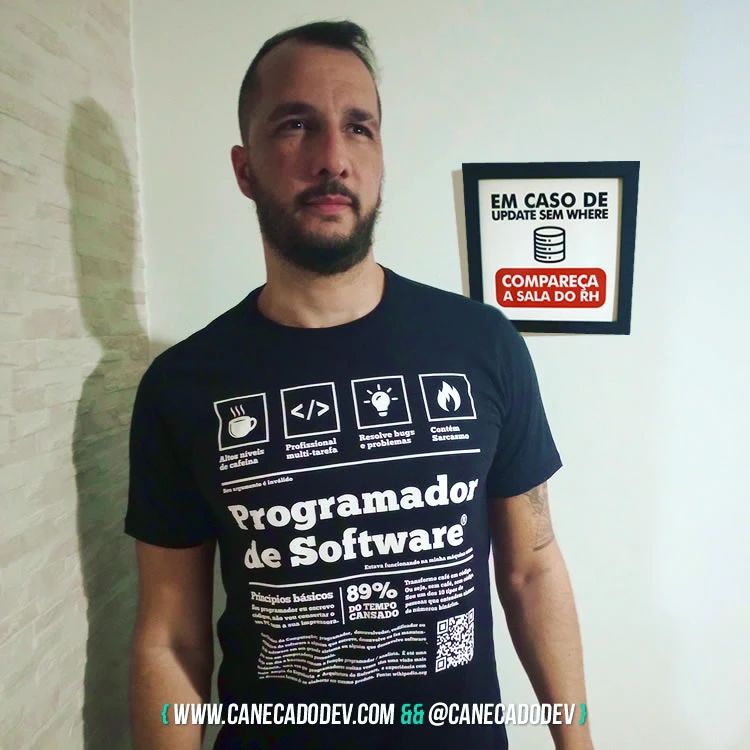 Camisa Programador de Software preta - Caneca do Dev - Canecas e ...