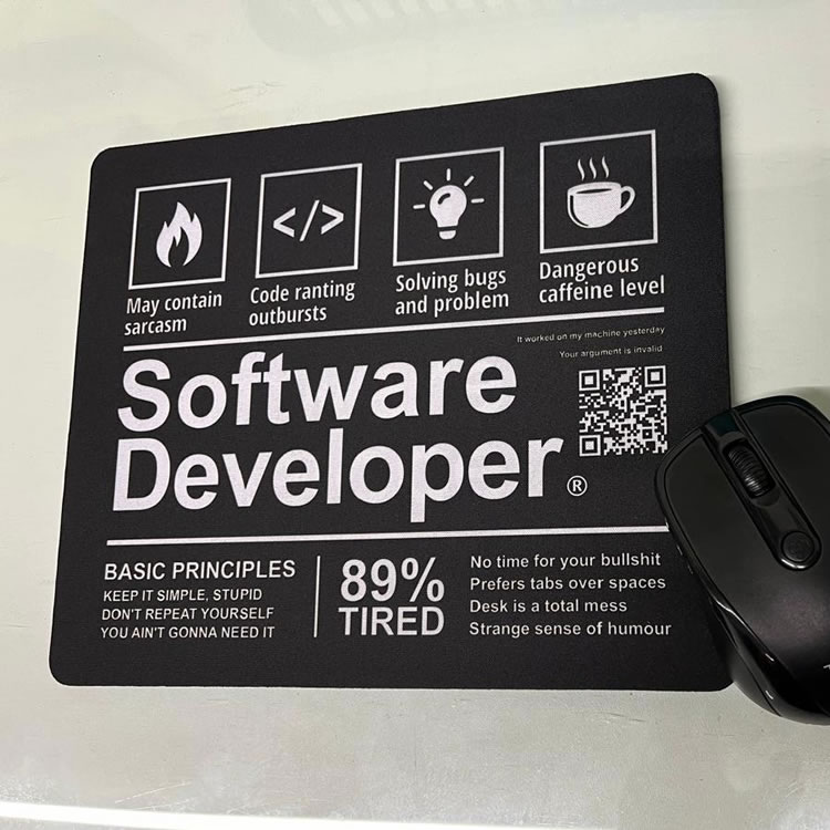 Mouse Pad Software Developer - Caneca do Dev - Canecas e produtos de ...