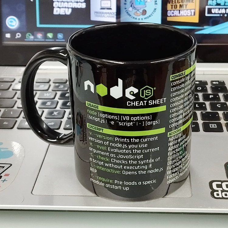 Caneca Dev Node JS Commands Cheat Sheet Preta - Caneca do Dev - Canecas ... Caneca Dev Node JS Commands Cheat Sheet Preta - Caneca do Dev - Canecas ...