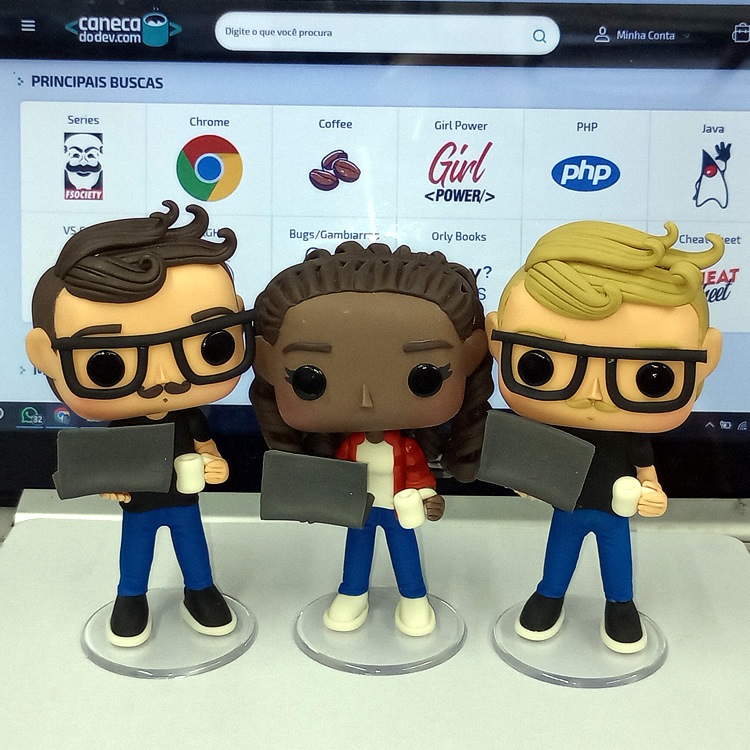 Funko Dev personalizado - Caneca do Dev - Canecas e produtos de programação