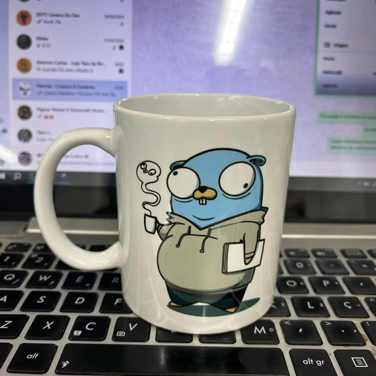 Caneca Dev Gopher Coffee Caneca Do Dev Canecas E Produtos De