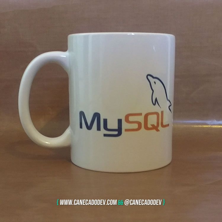 Caneca Dev MySQL - Caneca do Dev - Canecas e produtos de programação Caneca Dev MySQL - Caneca do Dev - Canecas e produtos de programação