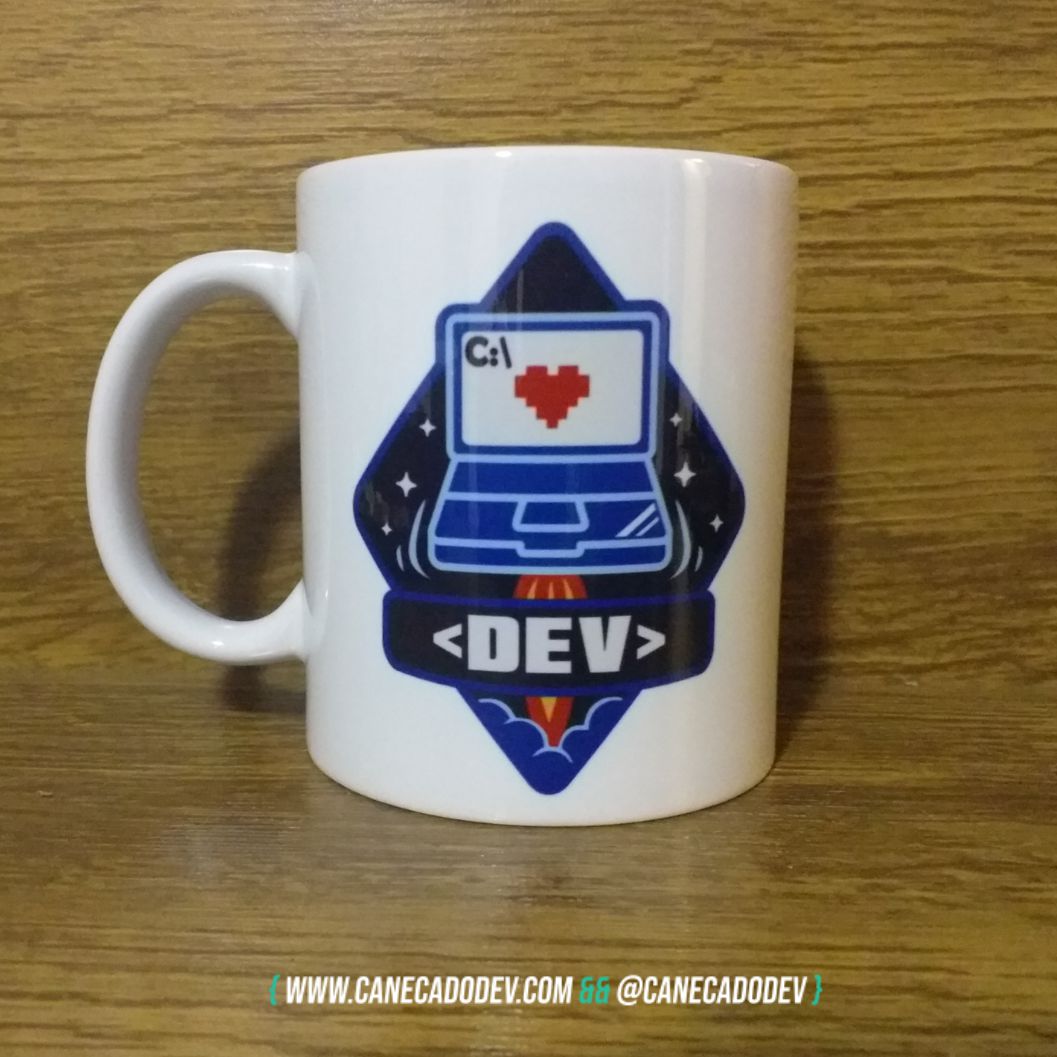 Caneca Rocket Dev - Caneca do Dev - Canecas e produtos de programação