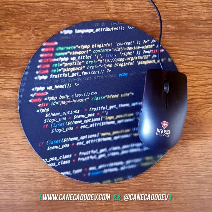Mouse Pad Code - Caneca do Dev - Canecas e produtos de programação