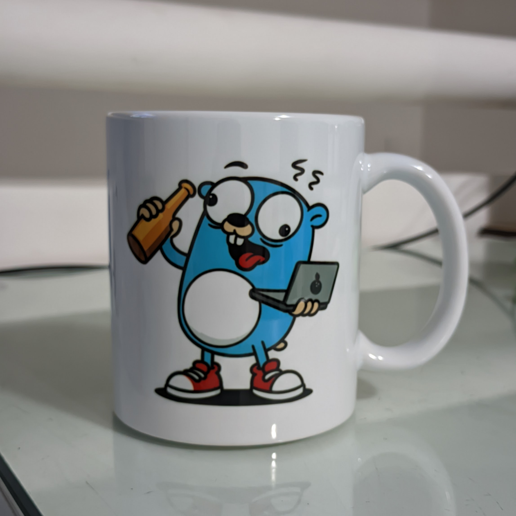 Caneca Drunk Gopher - Caneca do Dev - Canecas e produtos de programação