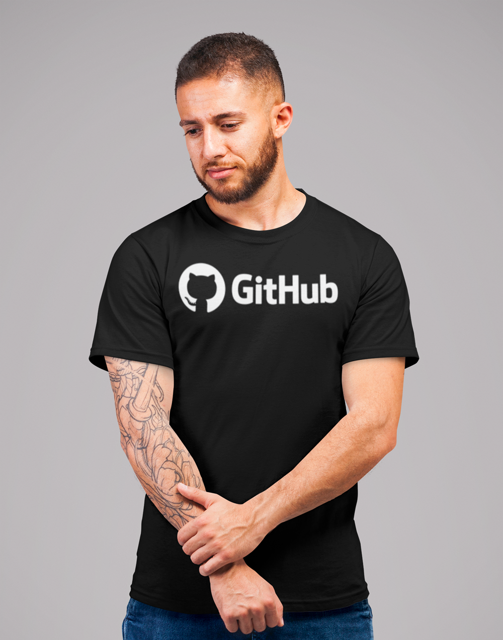 Camisa GitHub Brandmark Preta DTF - Caneca do Dev - Canecas e produtos ...
