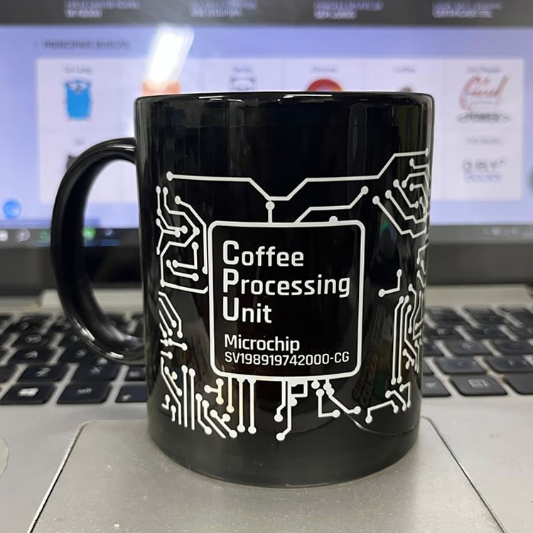 Caneca CPU Coffee Processing Unit Preta - Caneca do Dev - Canecas e ...