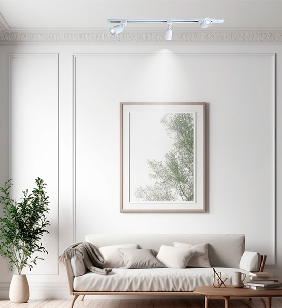 Trilho 3 Spots Led 21w 6500k Bivolt - Casa do LED