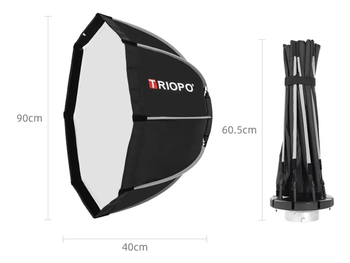 Softbox Octabox 90cm TRIOPO K2-90 mount BOWENS com colmeia / com grid ...