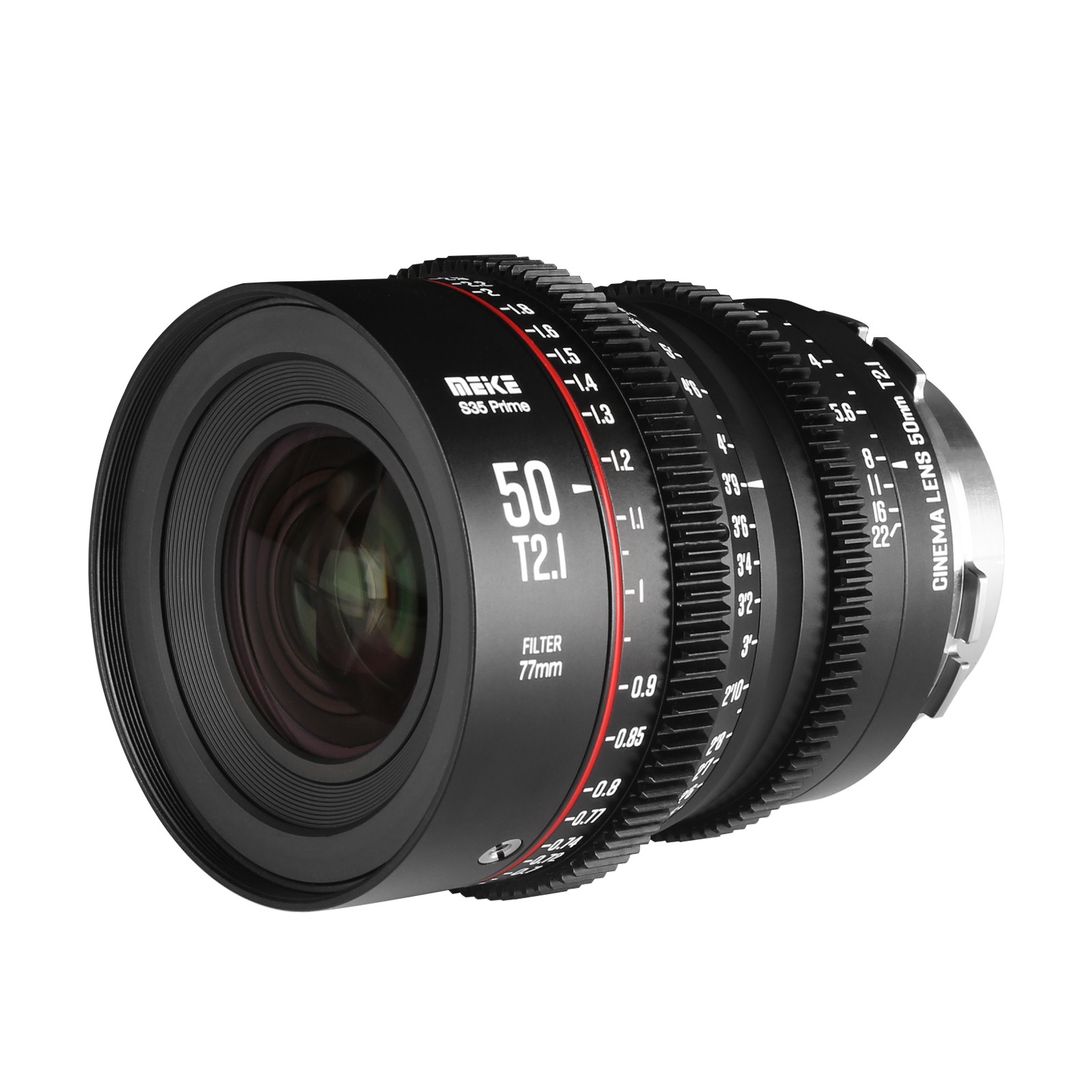 Lente Meike Super35 Prime Cine 50mm T2 1 Canon Ef Mount Loja Dos