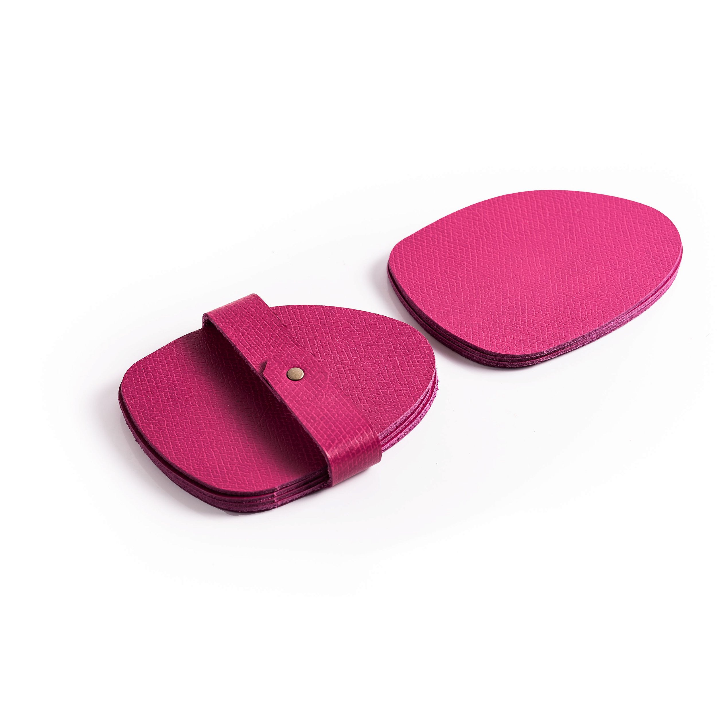 Kit Porta Copos Seixos - Zanquê - Leather Home Decor