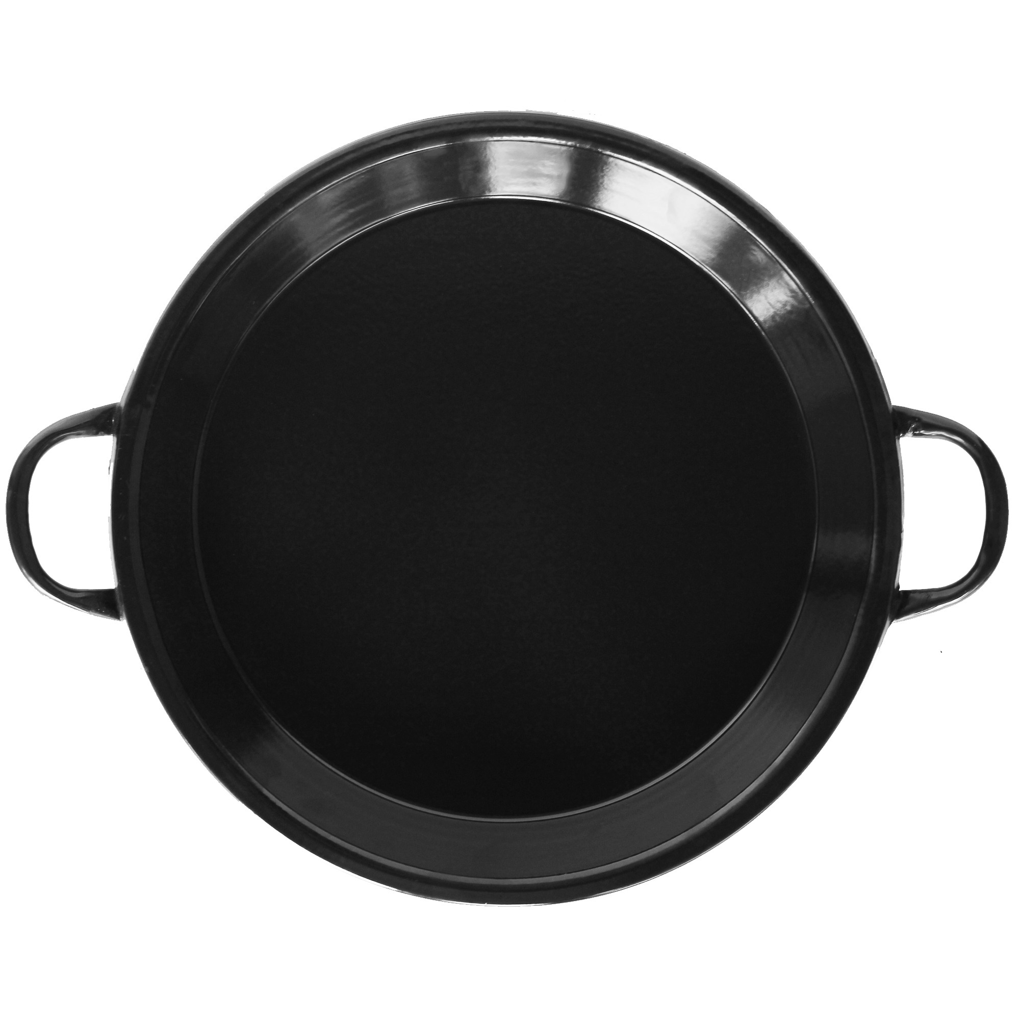 Disco Tacho Paella Paeja Caipira Esmaltado Preto 40cm Com Alças ...