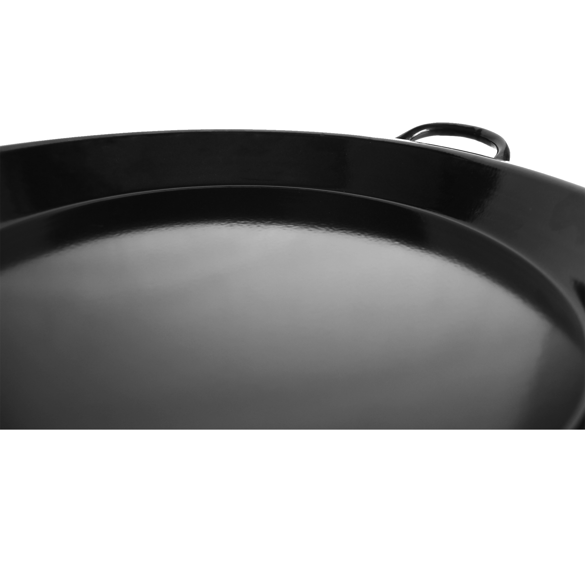 Disco Tacho Paella Paeja Caipira Esmaltado Preto 40cm Com Alças ...