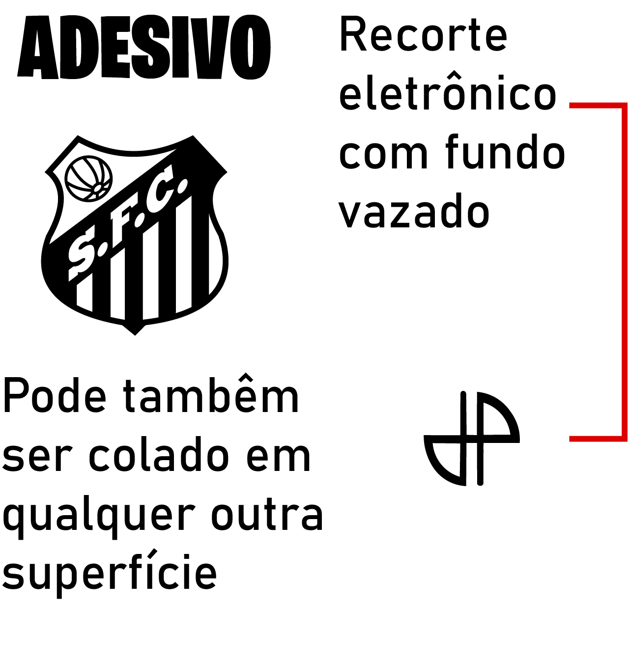 Adesivo Santos FC - Demonstre sua Paixão pelo Peixe - JenCam Arte & design
