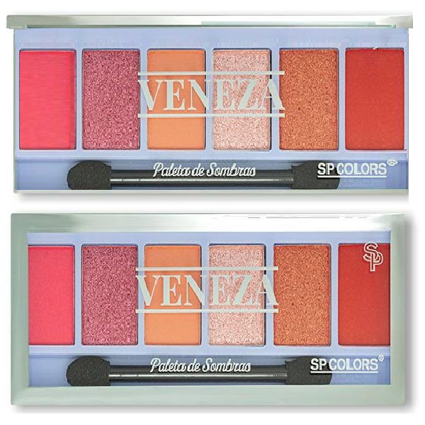 Sp Colors - Paleta de Sombras Matte e 3D Venezza - 6 Unidades ...