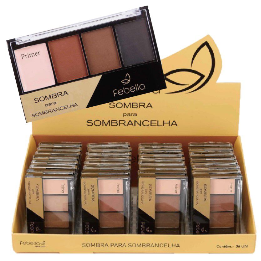 Febella - Quarteto para Sobrancelhas SS2021 - Distribuidora JCF: Maquiagem e Cosméticos no Atacado