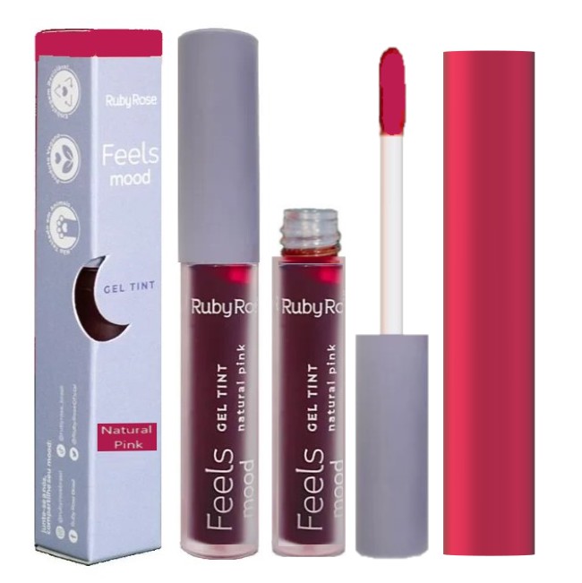Box Novo Lip Tint Gel Ruby Rose Mood Atacado - Display Revenda ...