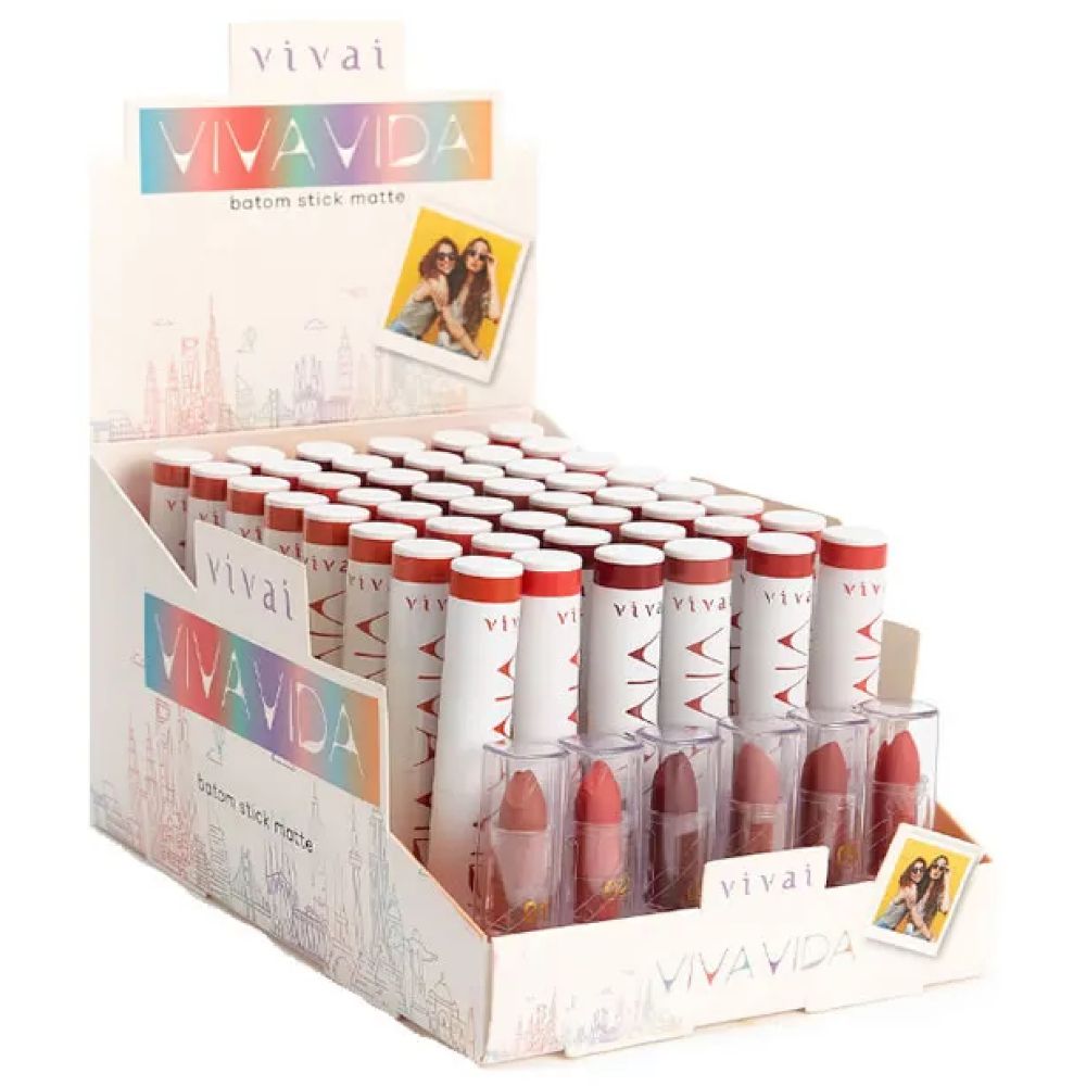 Vivai - Batom Stick Matte Viva la Vida 3076 - Cor 1 - Distribuidora JCF ...