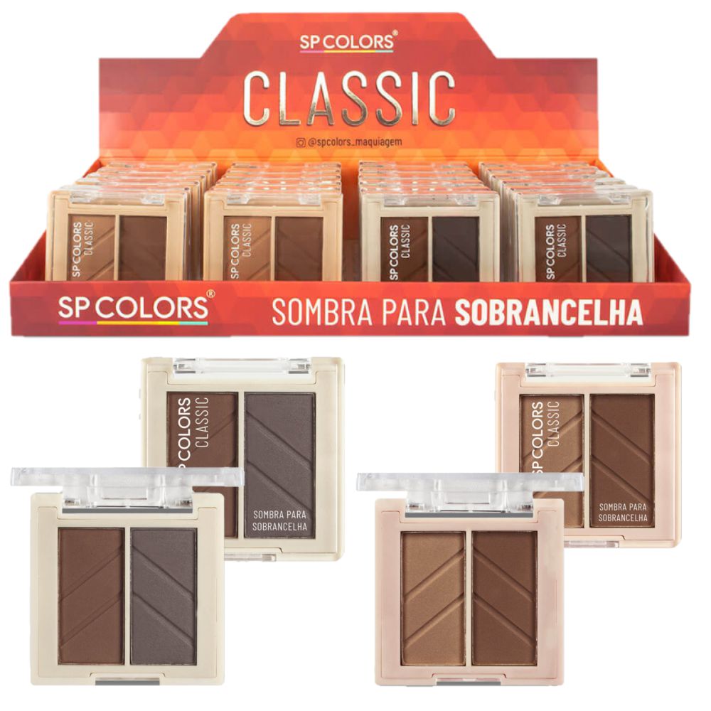 SP Colors - Sombra de Sobrancelha Classic SP265 - KIT 24 und ...