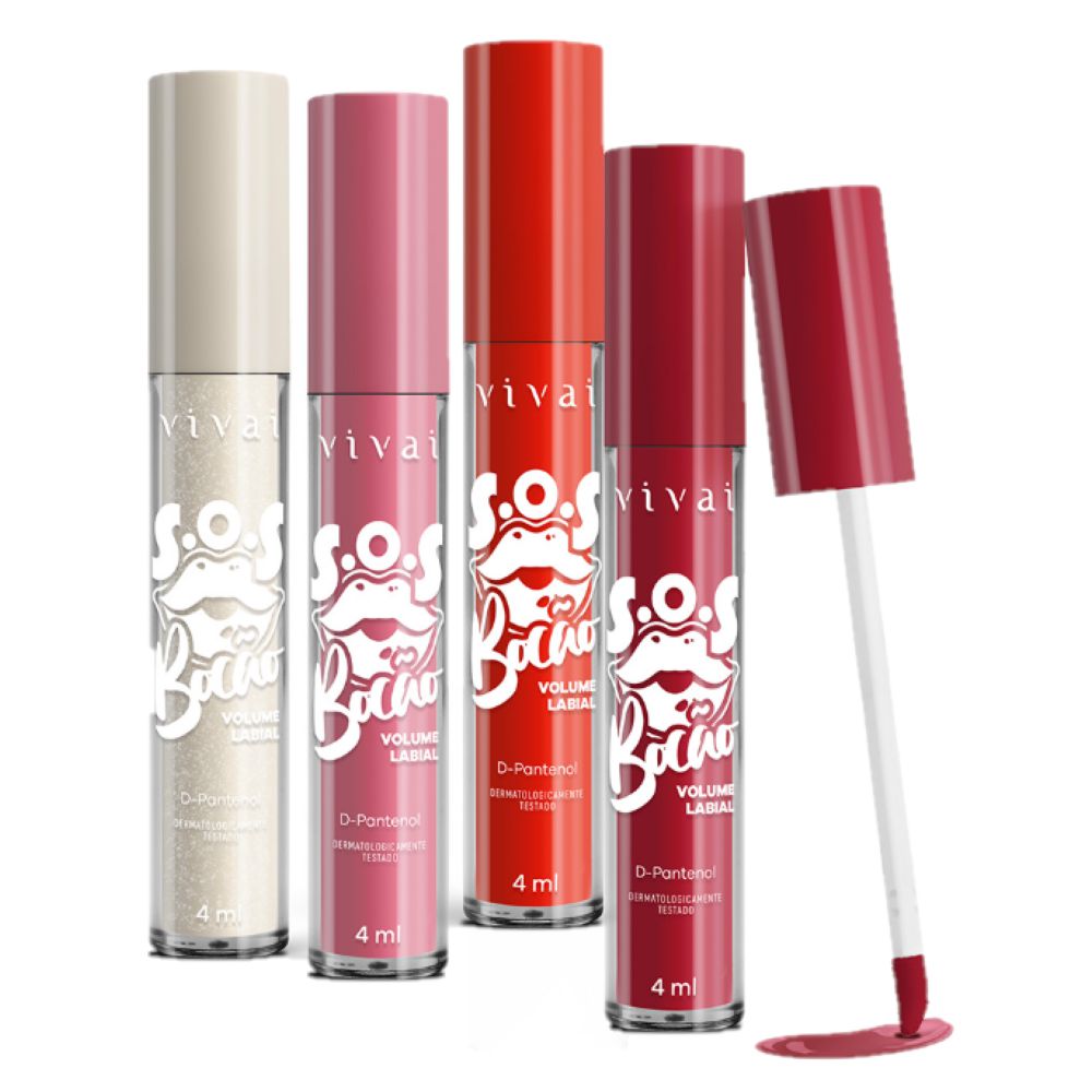 Vivai - SOS Bocão Colors Volume Labial 3100.1.1 -Rosa - Distribuidora ...