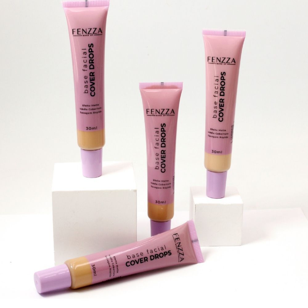 Fenzza - Base Facial Líquida Cover Drops FZ35021 - Distribuidora JCF ...