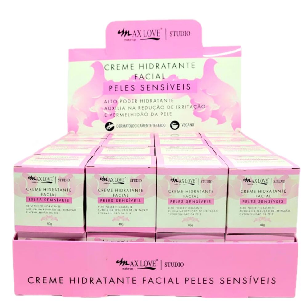 Max Love - Creme Hidratante Facial Peles Sensiveis - 6 und ...
