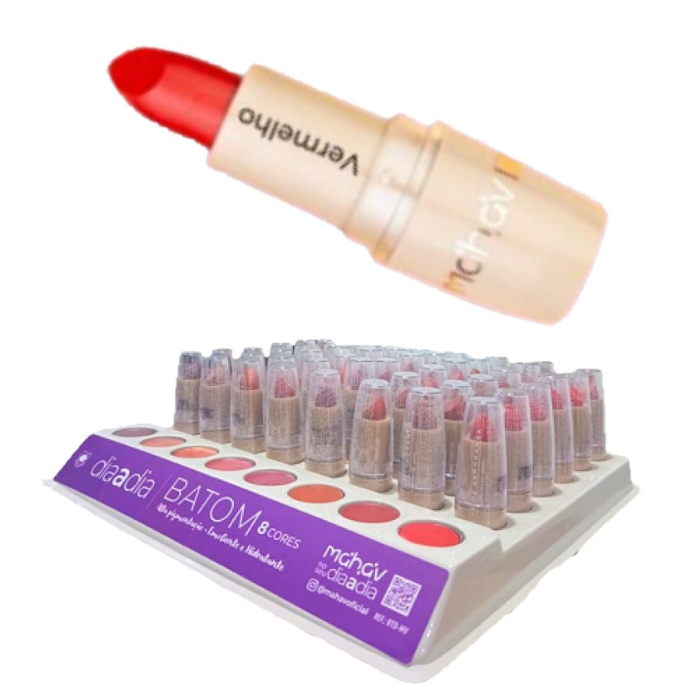 Batom Mahav Dia a Dia em Atacado - Box C/48 e Expositor - Distribuidora ...